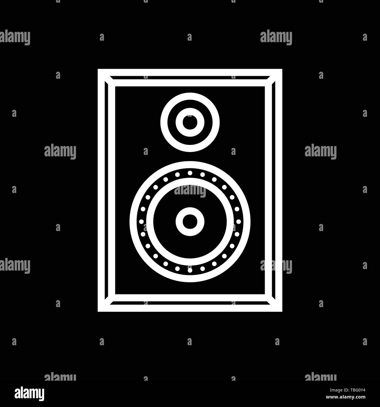 Speaker icon vector - Computer speaker sign Stock Vector Image & Art ...