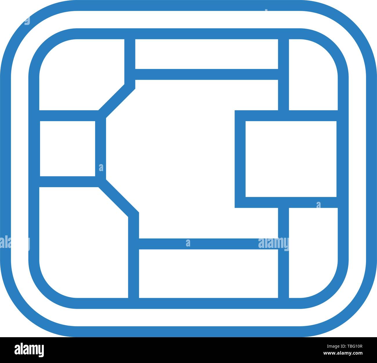 Computer chip icon - Chip sign Stock Vector Image & Art - Alamy