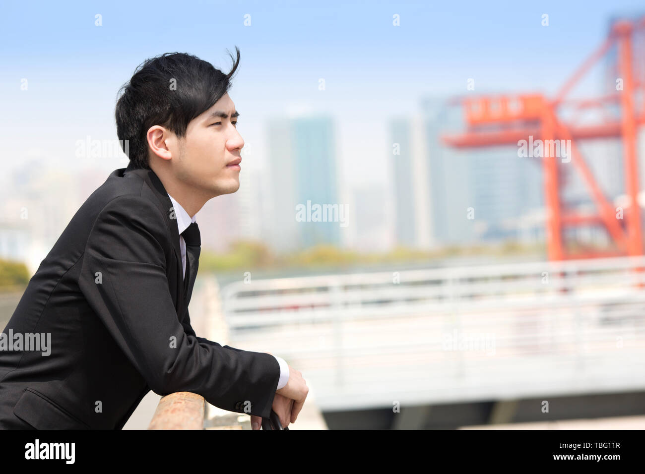 Business men dream of the future Stock Photo - Alamy