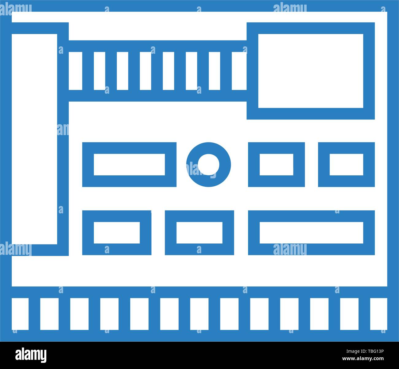 Computer motherboard icon - Processor sign Stock Vector Image & Art - Alamy
