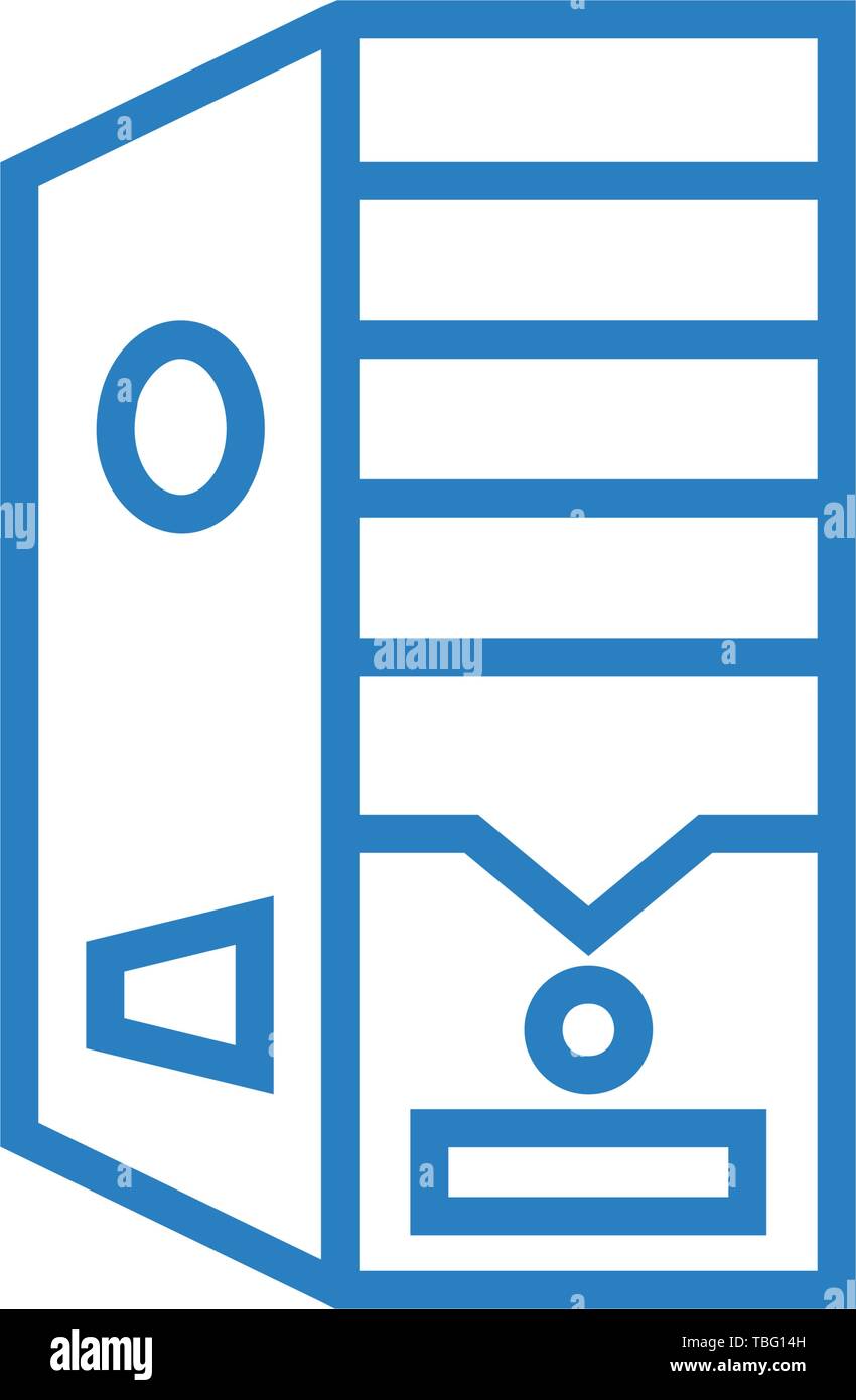 Desktop computer sign - Desktop case Stock Vector Image & Art - Alamy