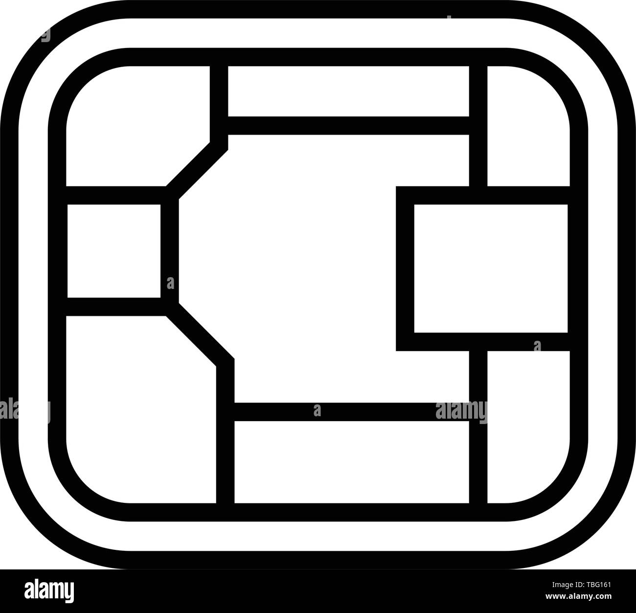 Computer chip icon - Chip sign Stock Vector Image & Art - Alamy