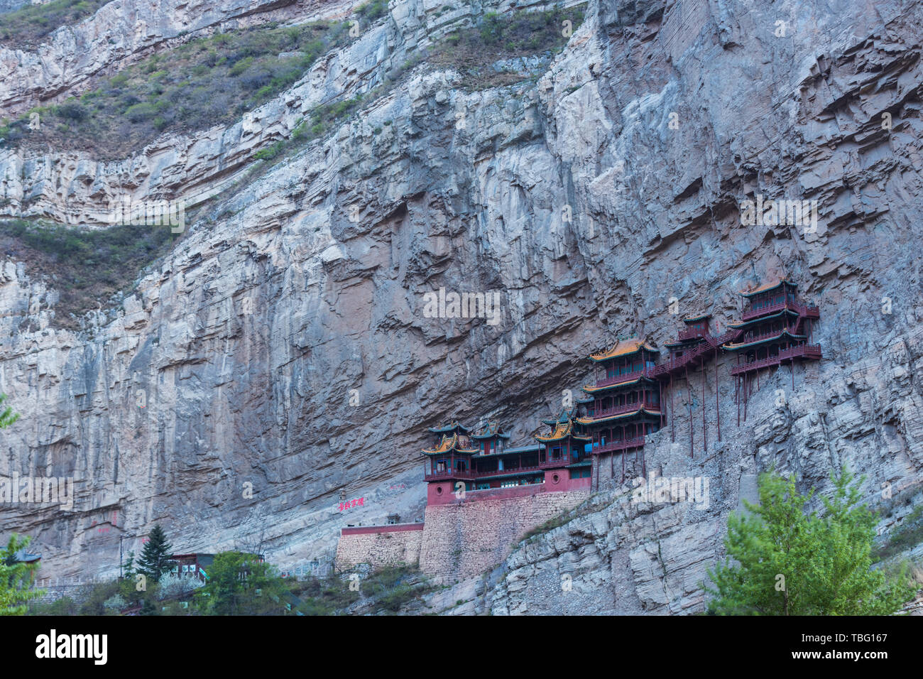 Suspended Temple, Hunyuan County, Datong City, Shanxi Province Stock ...