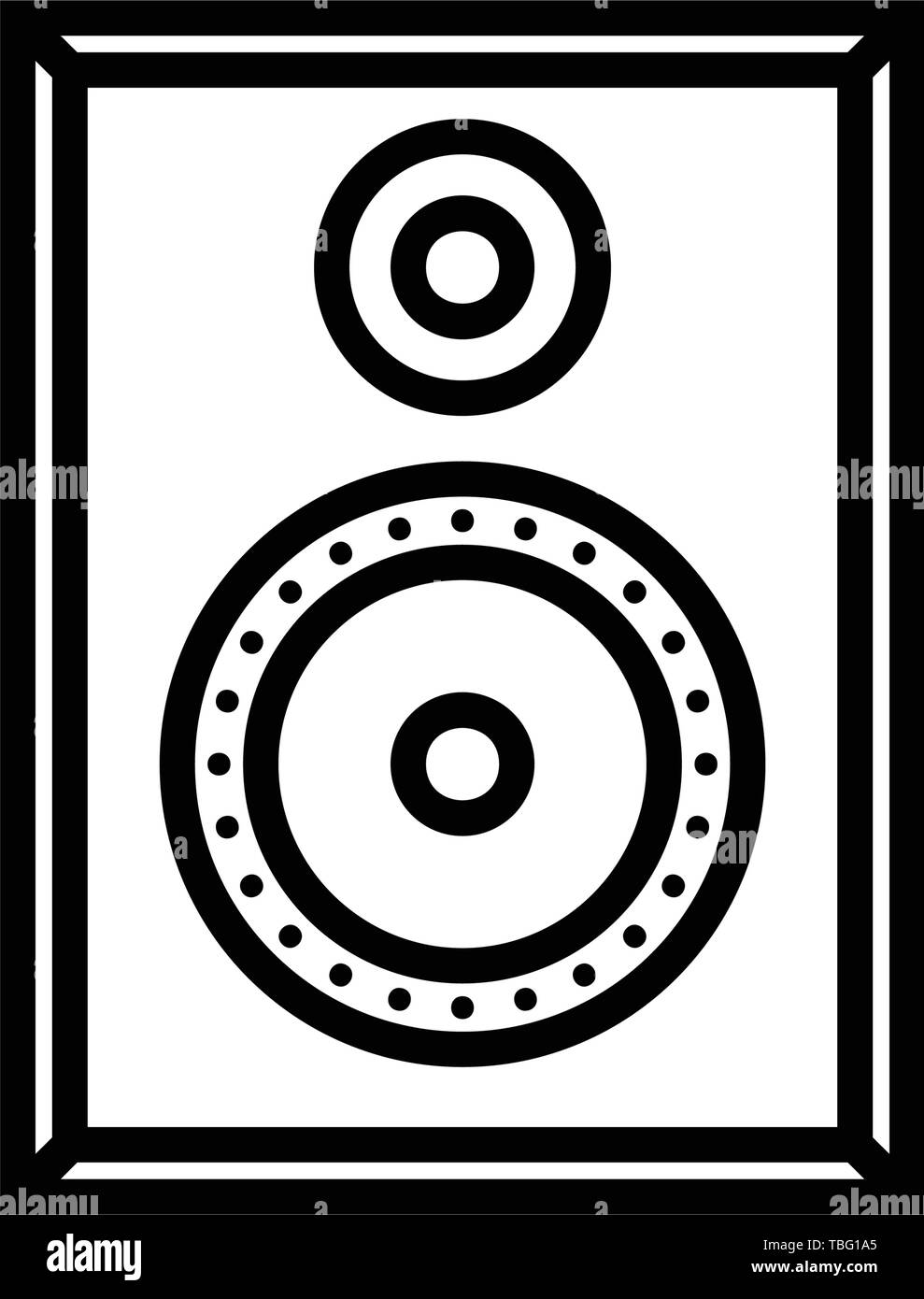 Speaker icon vector - Computer speaker sign Stock Vector Image & Art ...