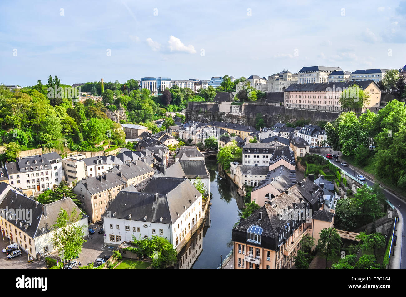 Luxembourg city architecture scenery Stock Photo - Alamy