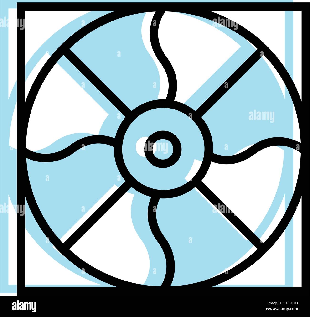 Desktop cooling fan icon - Computer cooling fan sign Stock Vector Image ...