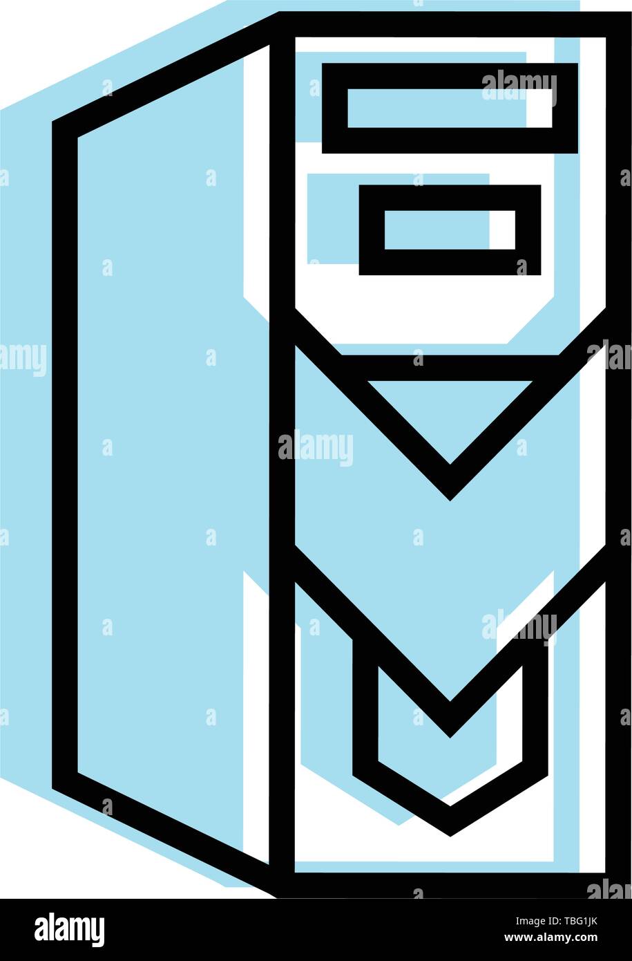 Desktop computer sign - Desktop case Stock Vector Image & Art - Alamy