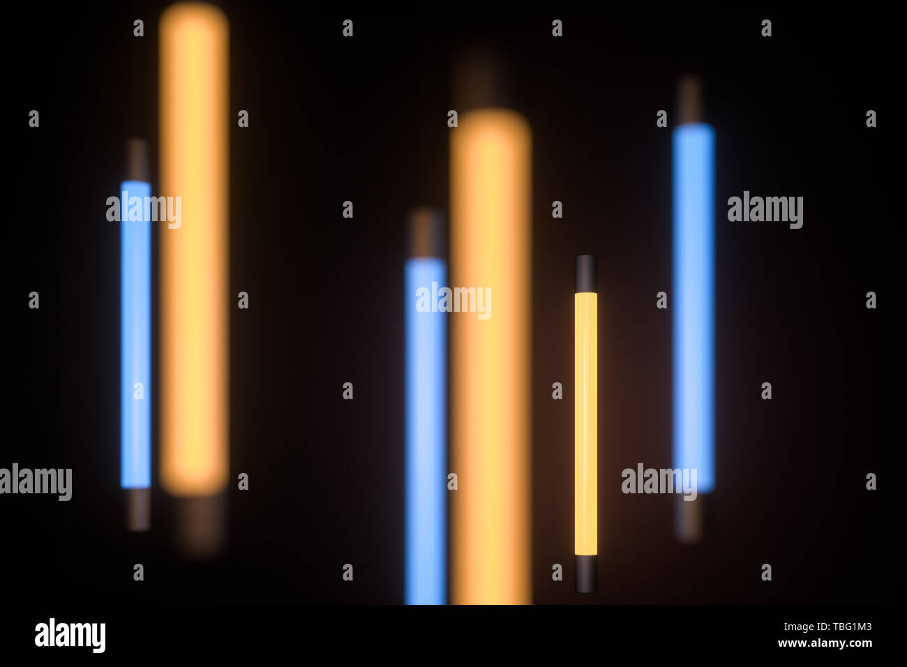 Long LED light, three-dimensional rendering Stock Photo - Alamy