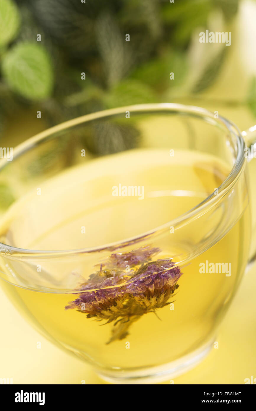Healthy flower tea Stock Photo - Alamy