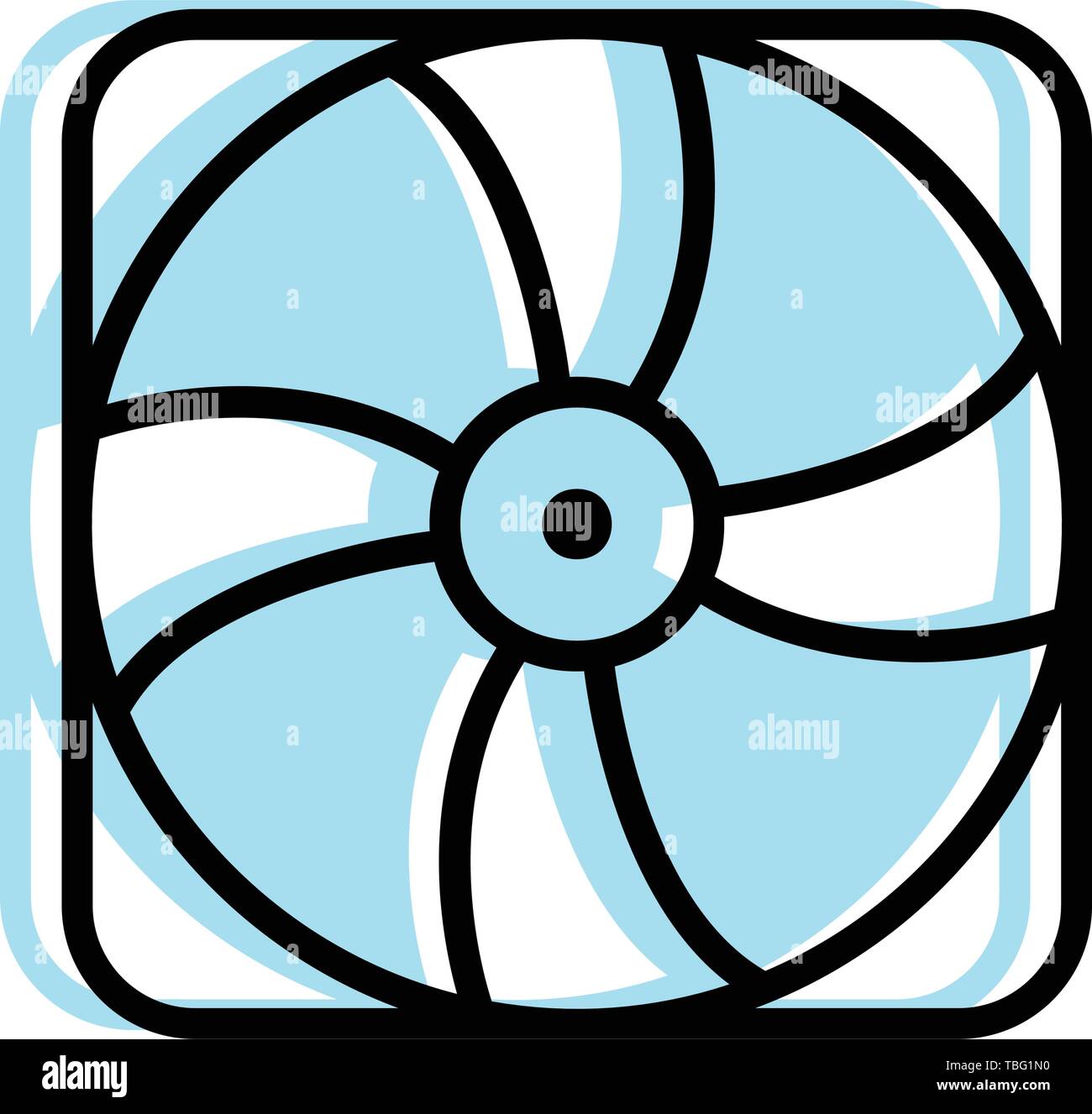 Desktop cooling fan icon - Computer cooling fan sign Stock Vector Image ...