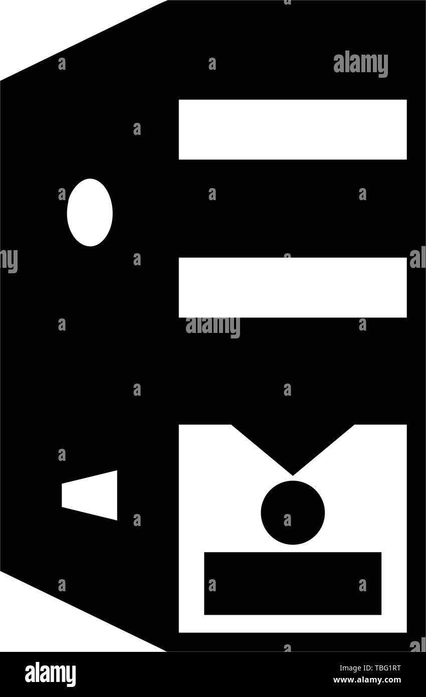 Desktop computer sign - Desktop case Stock Vector Image & Art - Alamy