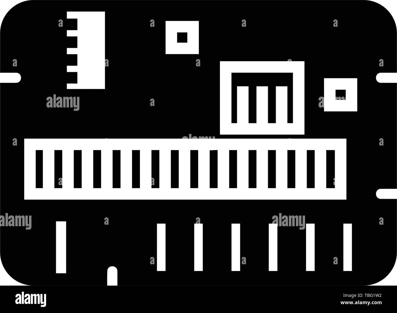 Computer motherboard icon - Processor sign Stock Vector Image & Art - Alamy