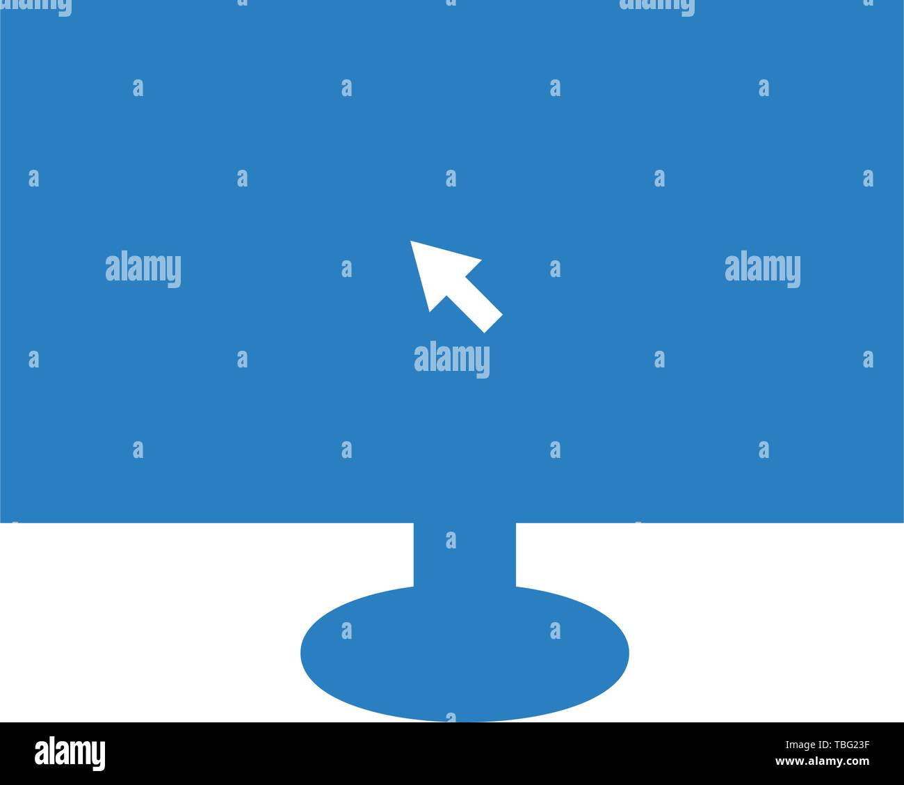 Computer Icon - Desktop sign vector Stock Vector Image & Art - Alamy