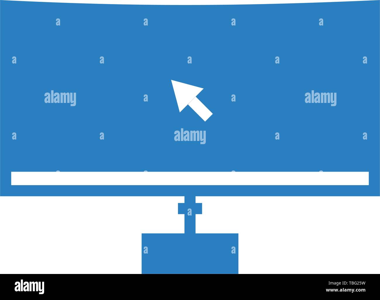 Computer Icon - Desktop sign vector Stock Vector Image & Art - Alamy