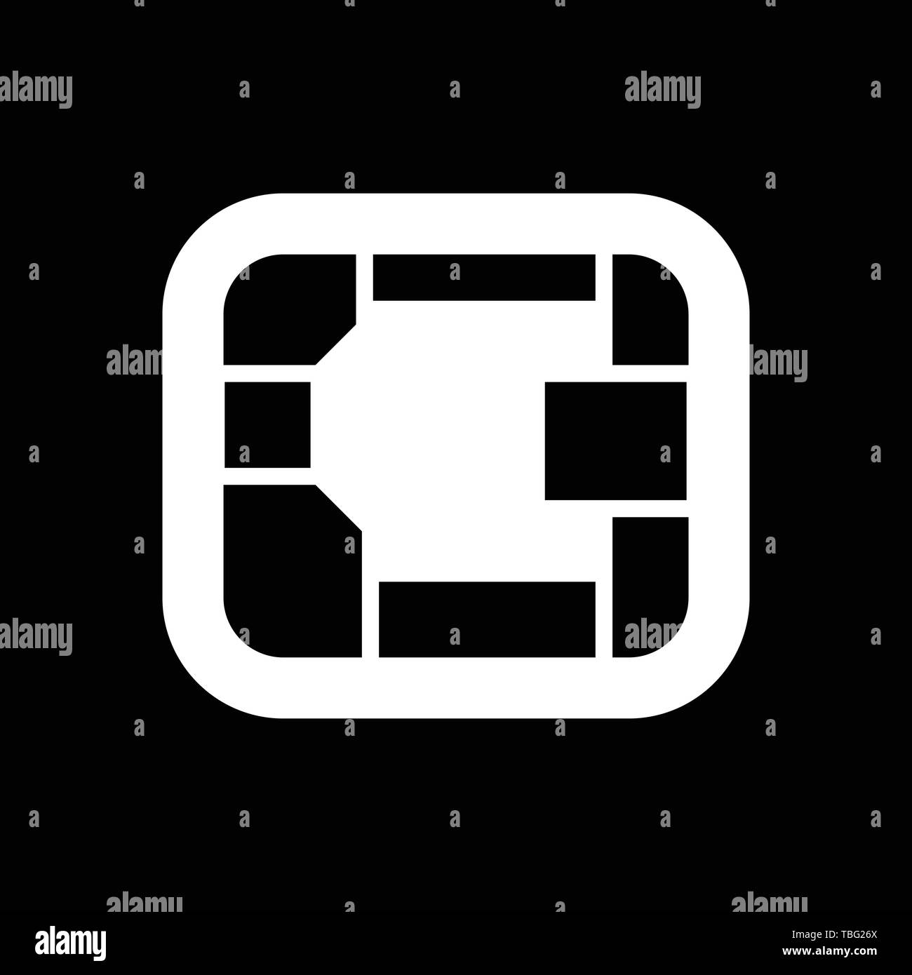 Computer chip icon - Chip sign Stock Vector Image & Art - Alamy