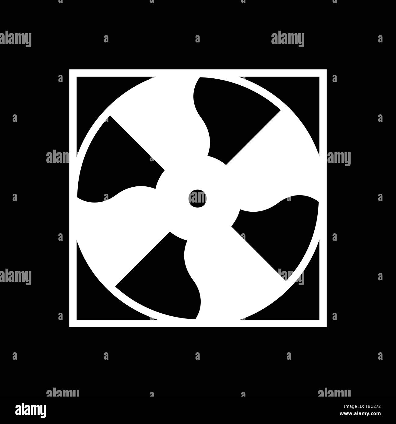 Desktop cooling fan icon - Computer cooling fan sign Stock Vector Image ...