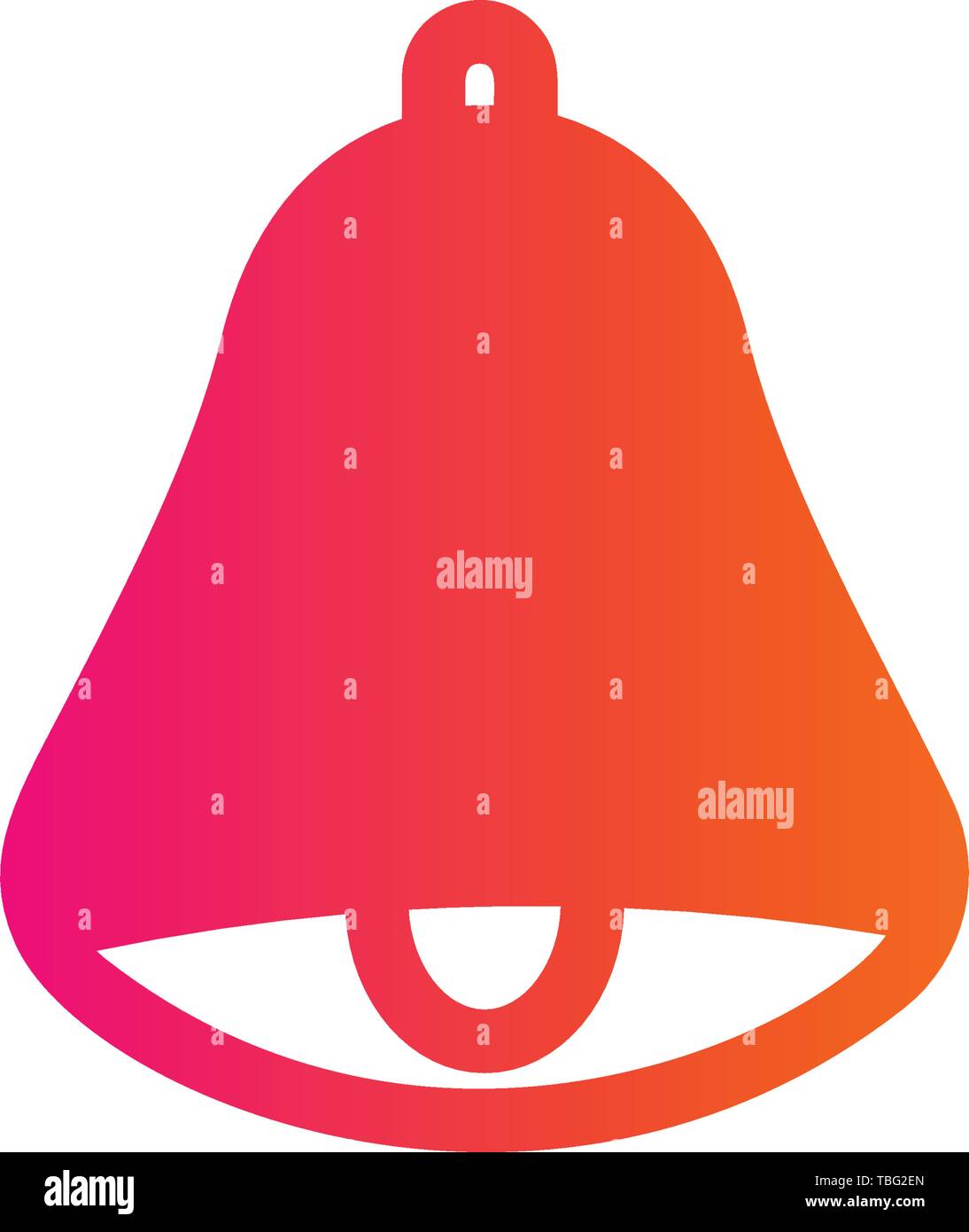 Christmas bell icon - holiday celebration symbol Stock Vector Image ...