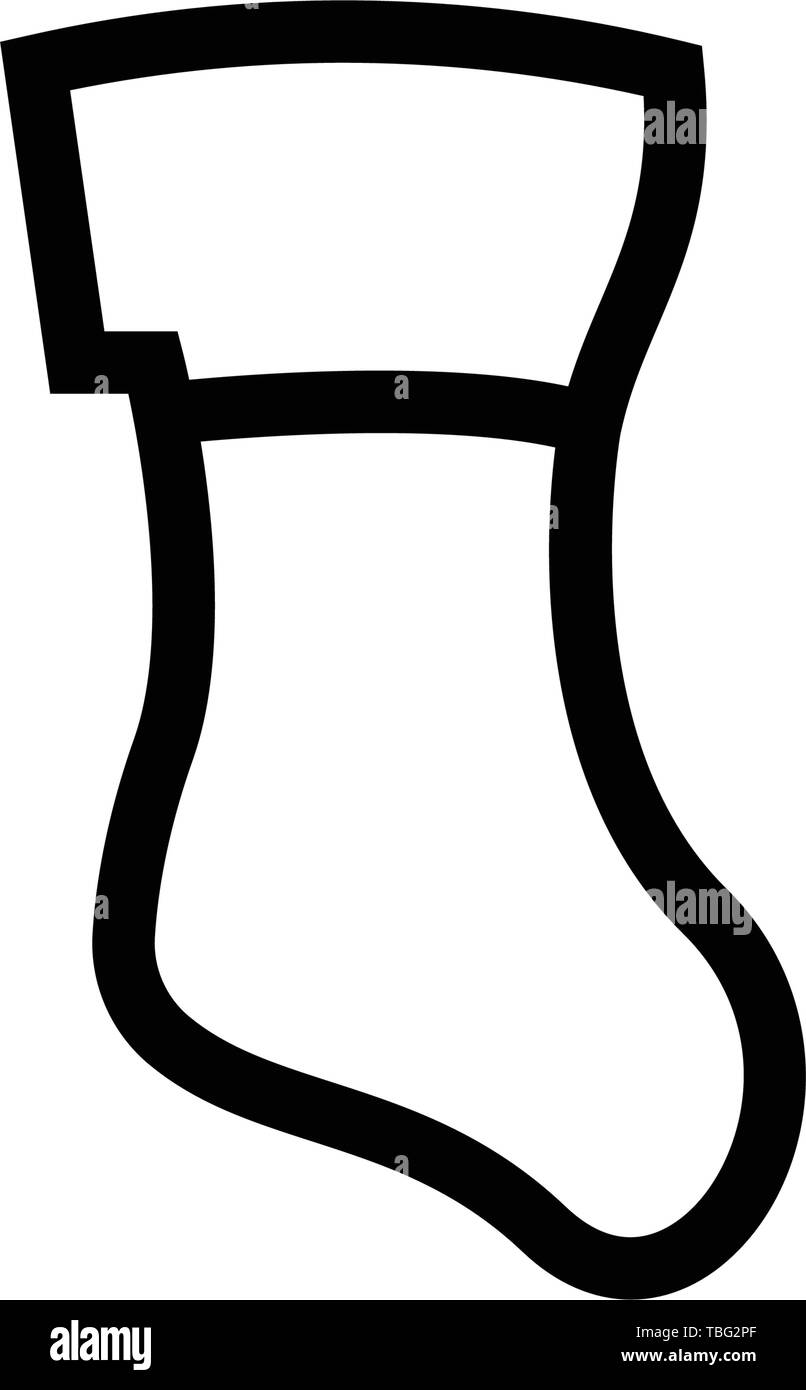 Sock icon design Black and White Stock Photos & Images - Alamy