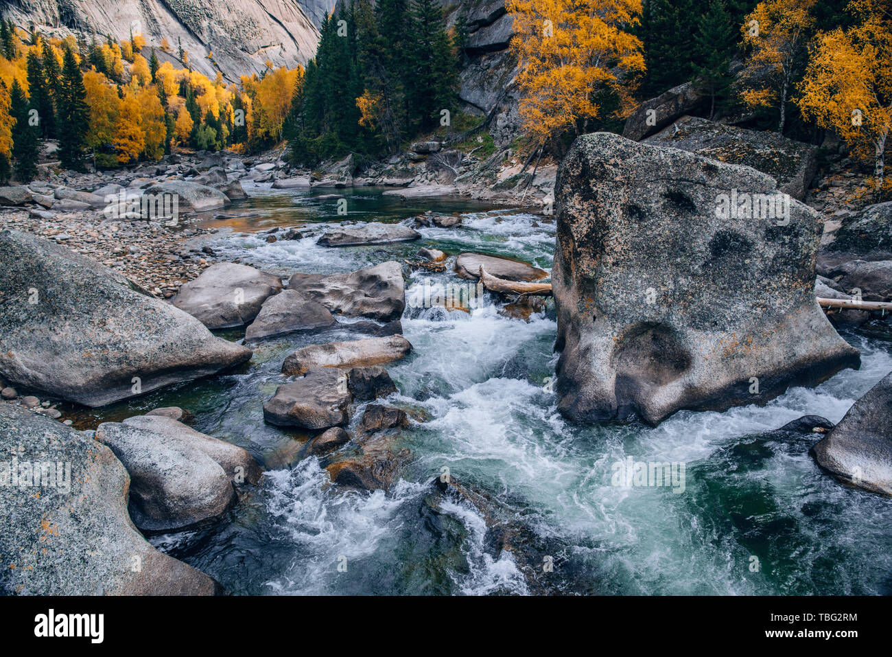Erzis River, Xinjiang Stock Photo - Alamy