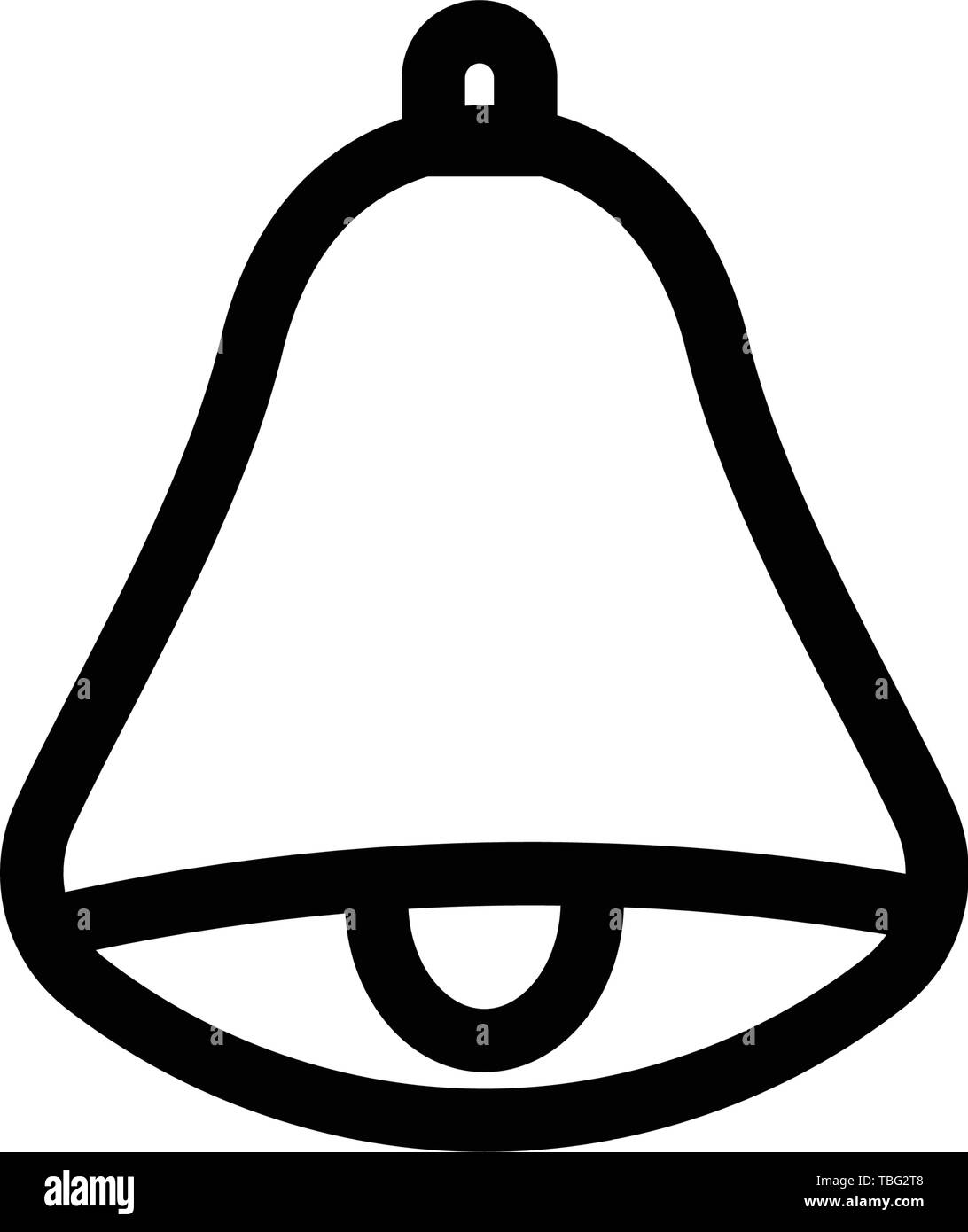 Christmas bell icon - holiday celebration symbol Stock Vector Image ...