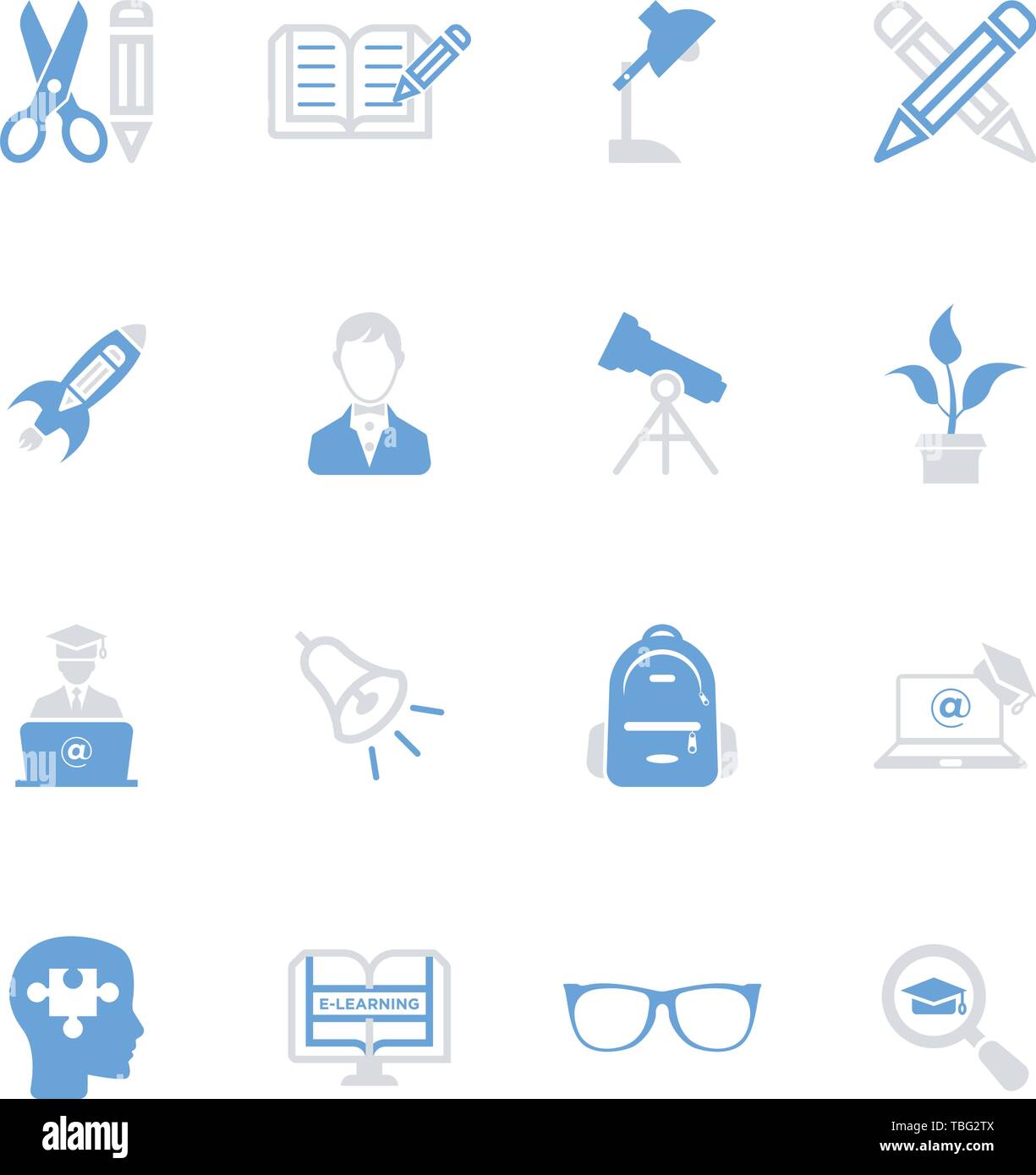 Set kids thinking on Stock Vector Images - Alamy