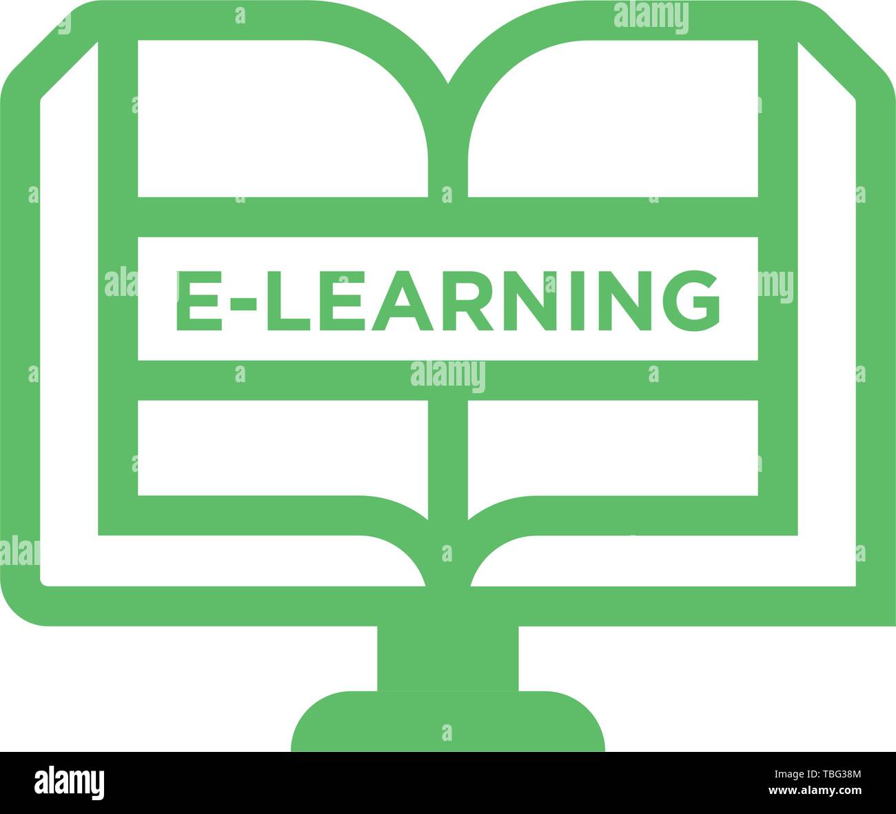 E-learning vector icon - Online Education Stock Vector Image & Art - Alamy
