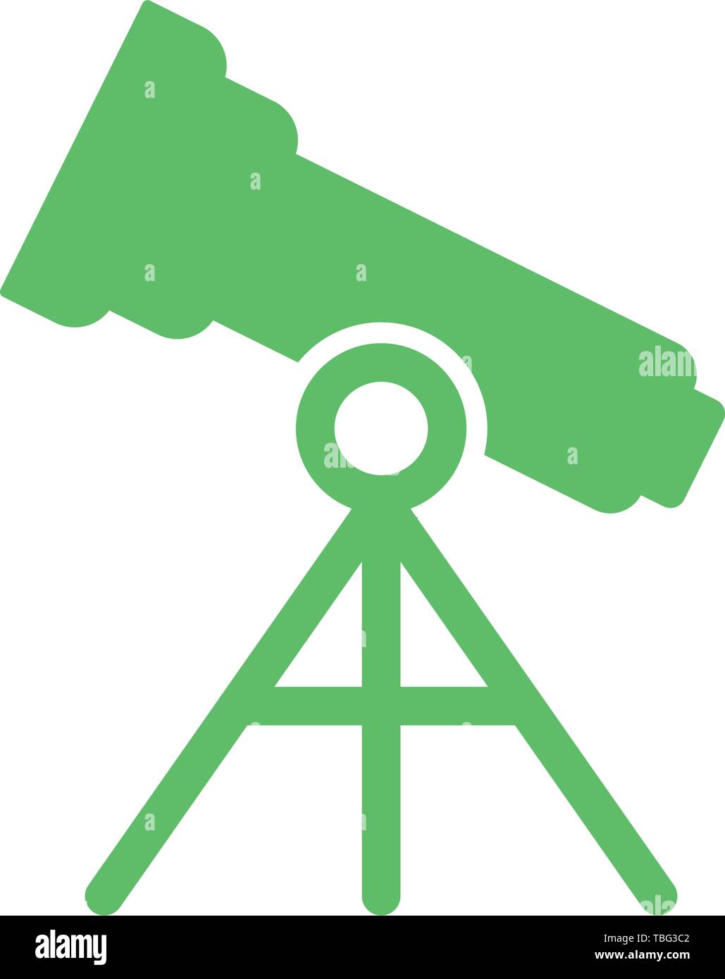 Telescope vector icon - Flat Stock Vector Image & Art - Alamy