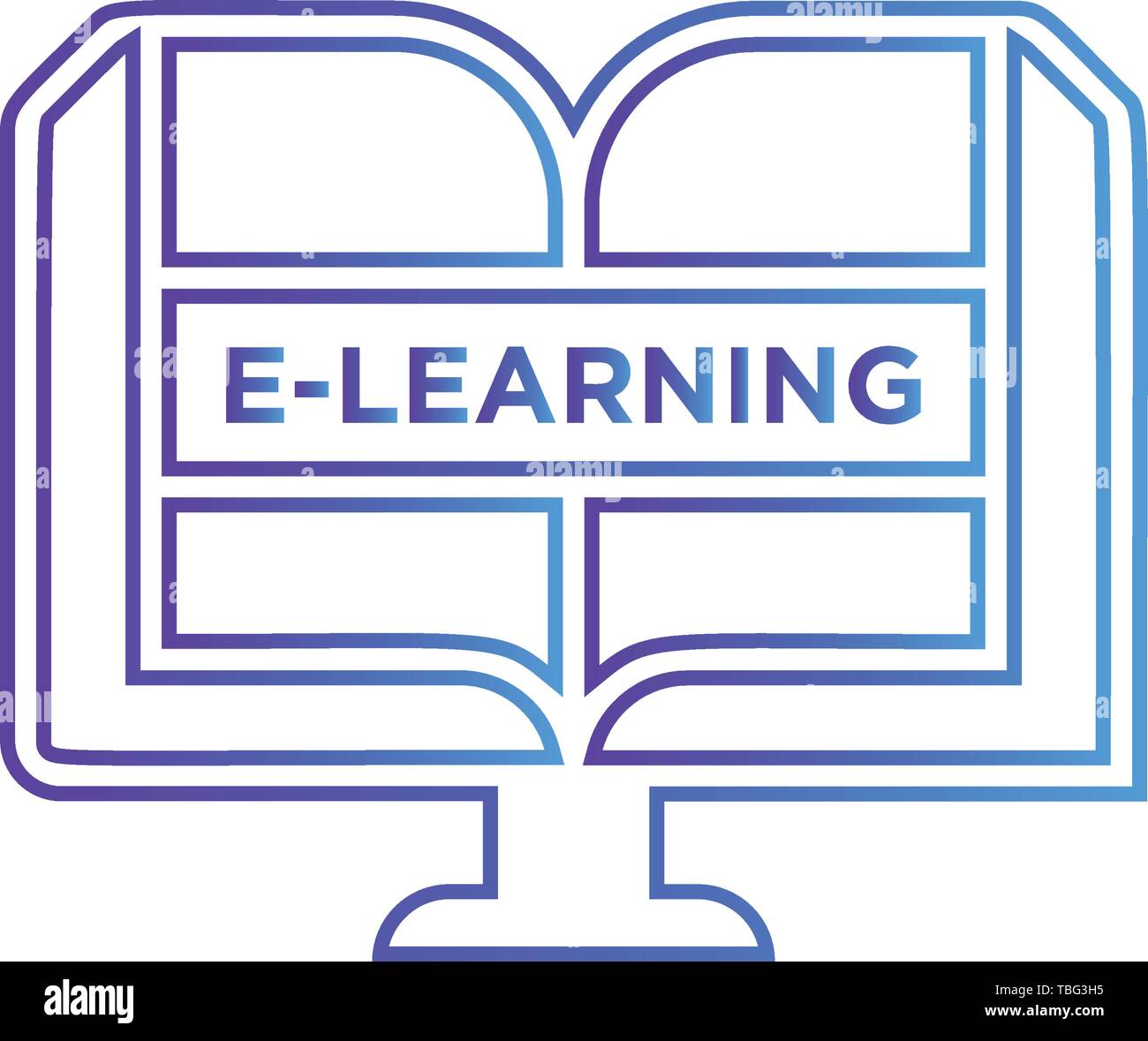 E-learning vector icon - Online Education Stock Vector Image & Art - Alamy