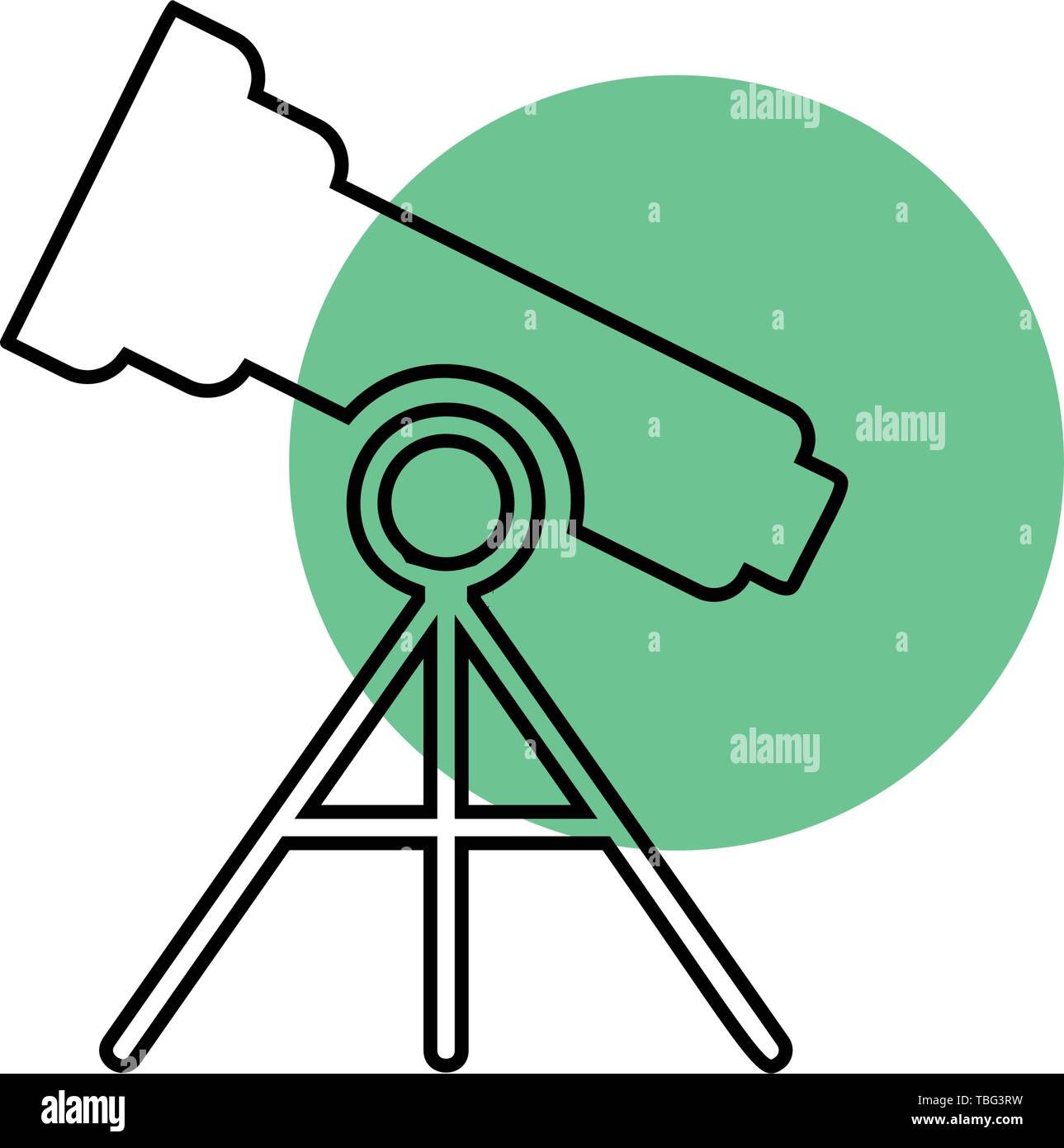 Telescope vector icon - Flat Stock Vector Image & Art - Alamy