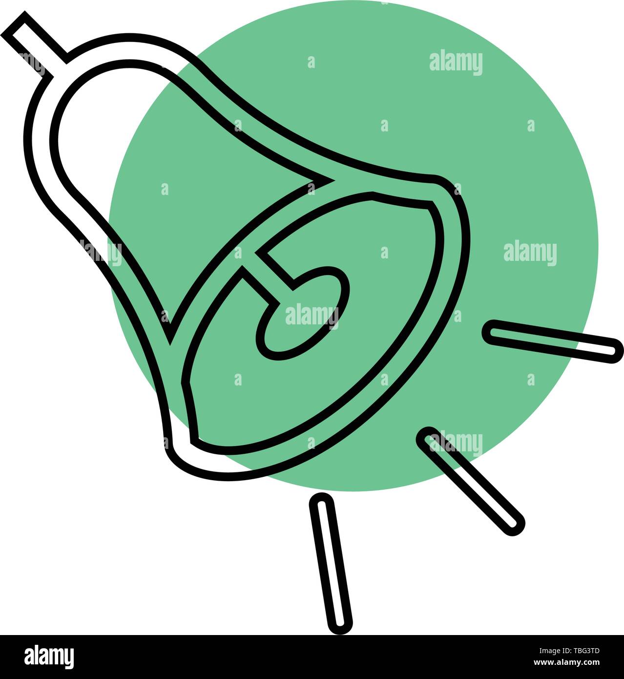 Bell vector icon - Flat Stock Vector Image & Art - Alamy