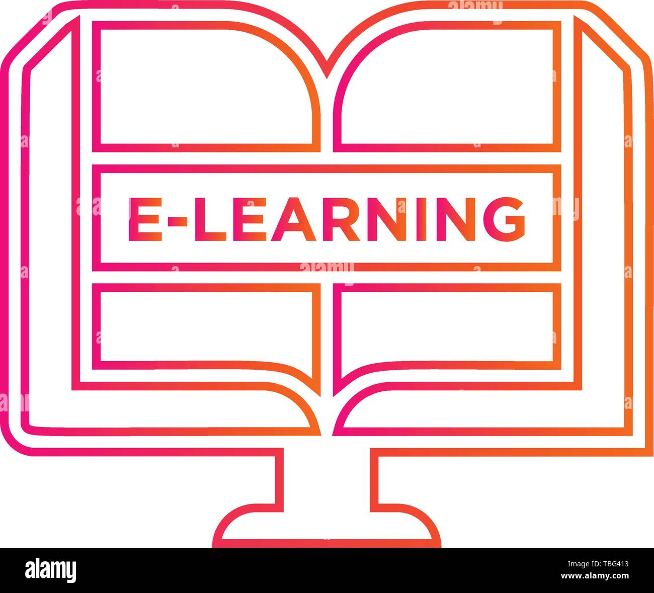 E-learning vector icon - Online Education Stock Vector Image & Art - Alamy