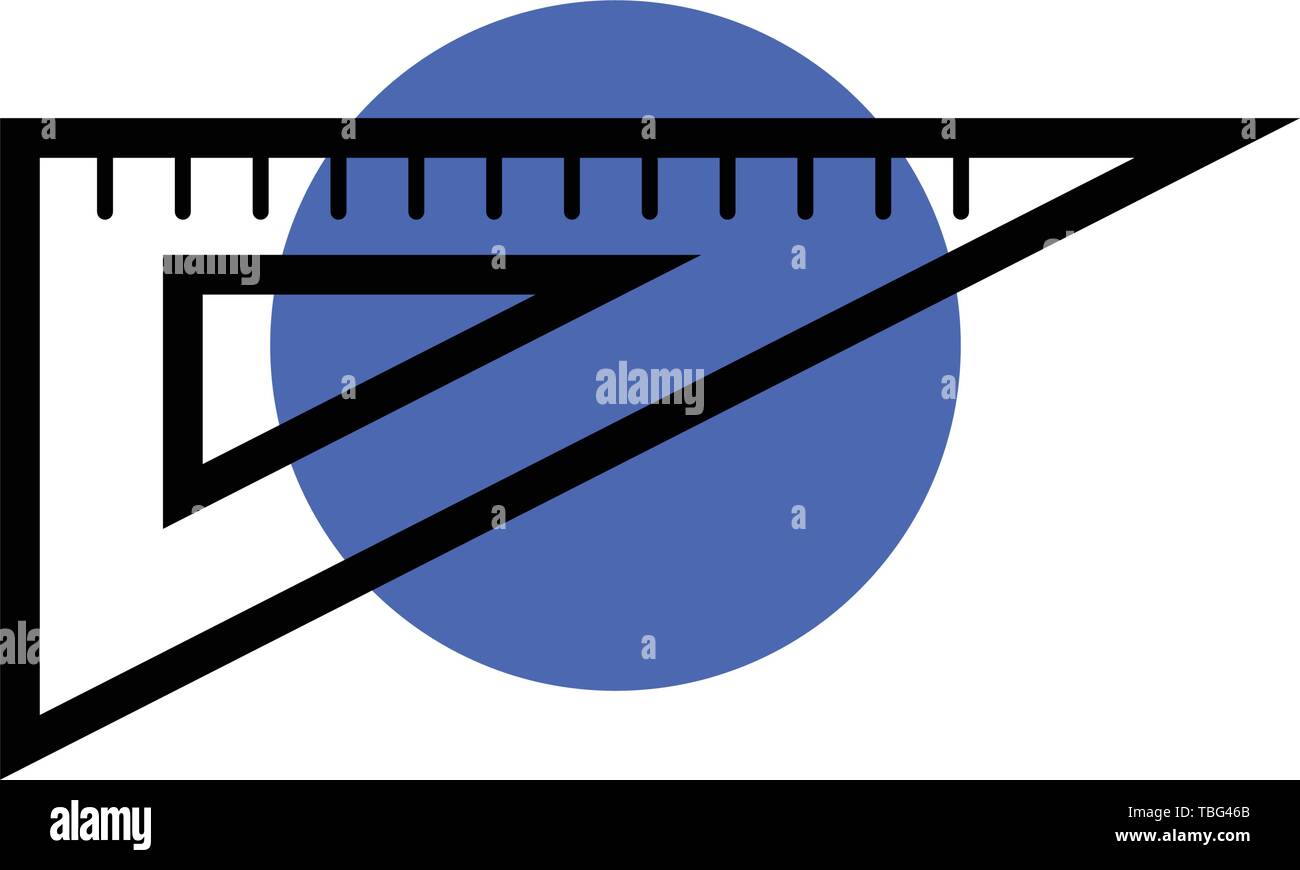 Triangular rule icon - vector Stock Vector Image & Art - Alamy