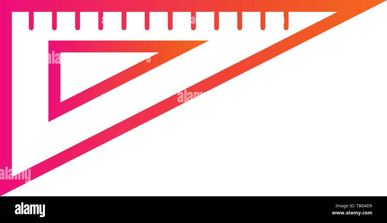 Triangular rule icon - vector Stock Vector Image & Art - Alamy