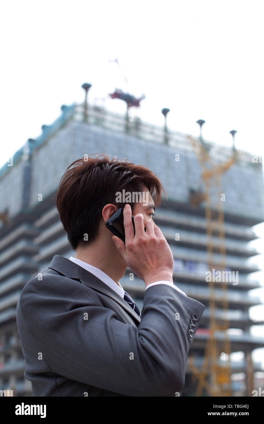 Staff at the construction site Stock Photo - Alamy