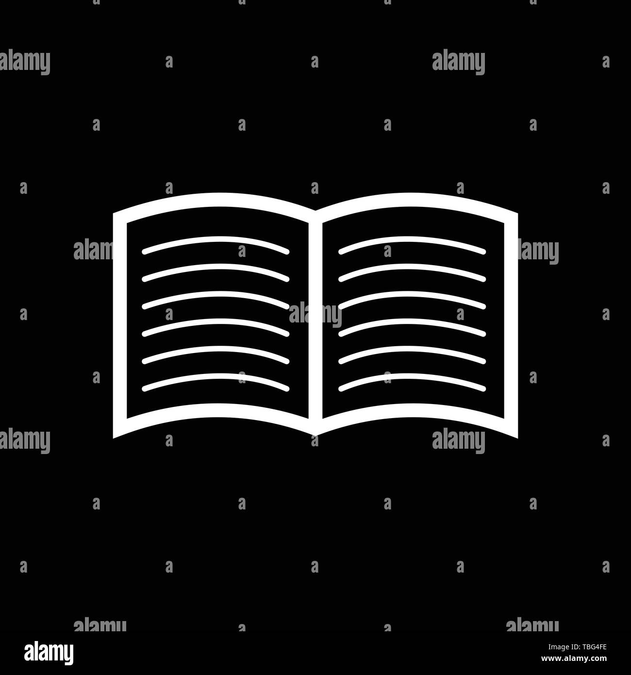 Book sign icon - vector Stock Vector Image & Art - Alamy