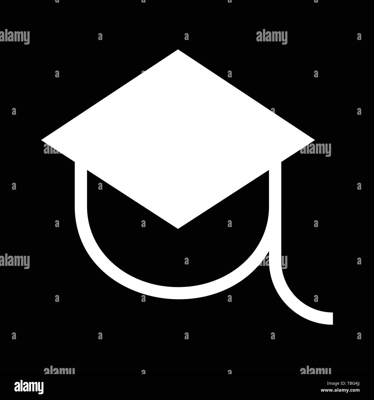 Graduation hat cap icon - vector Stock Vector Image & Art - Alamy