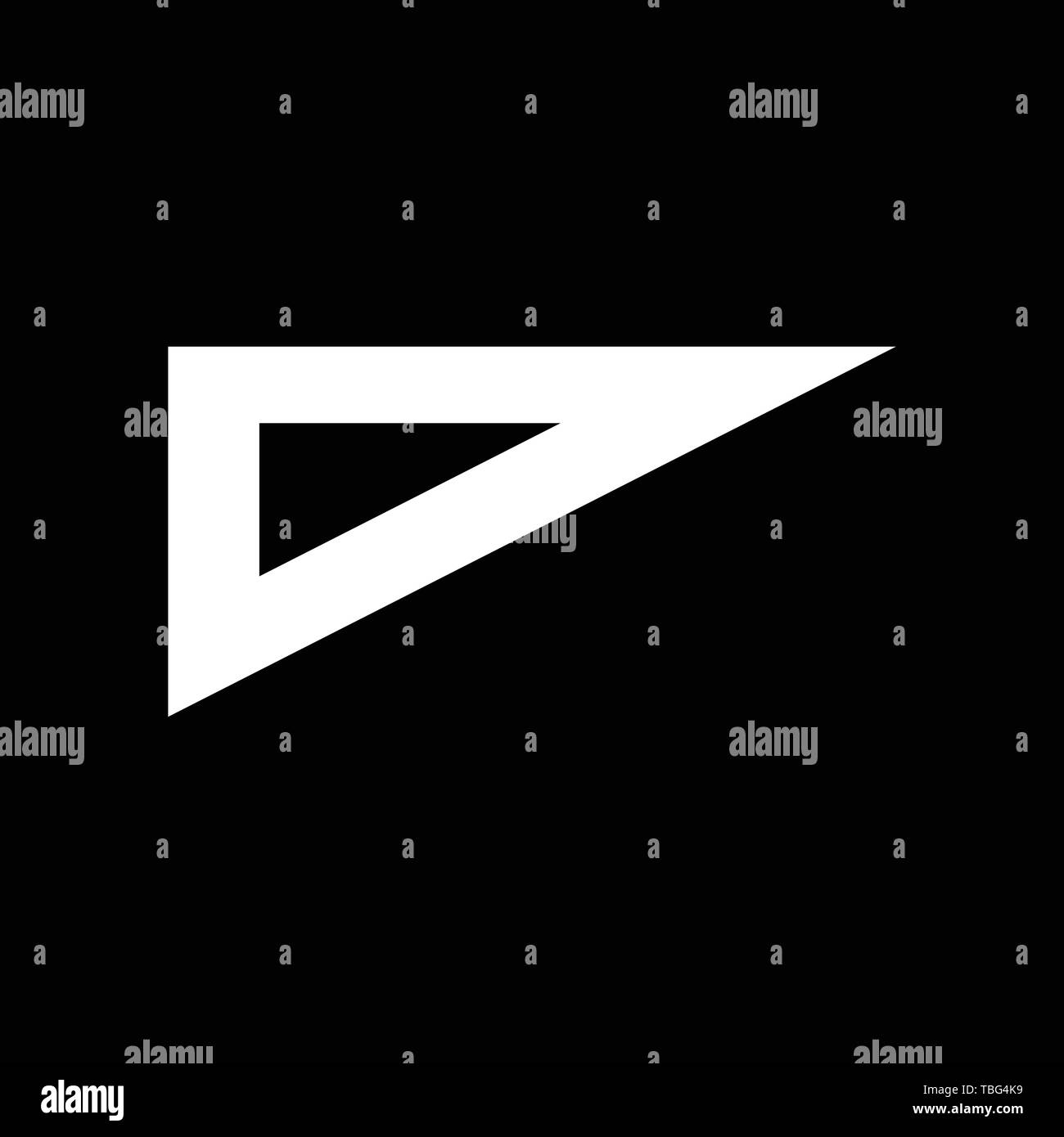 Triangular rule icon - vector Stock Vector Image & Art - Alamy