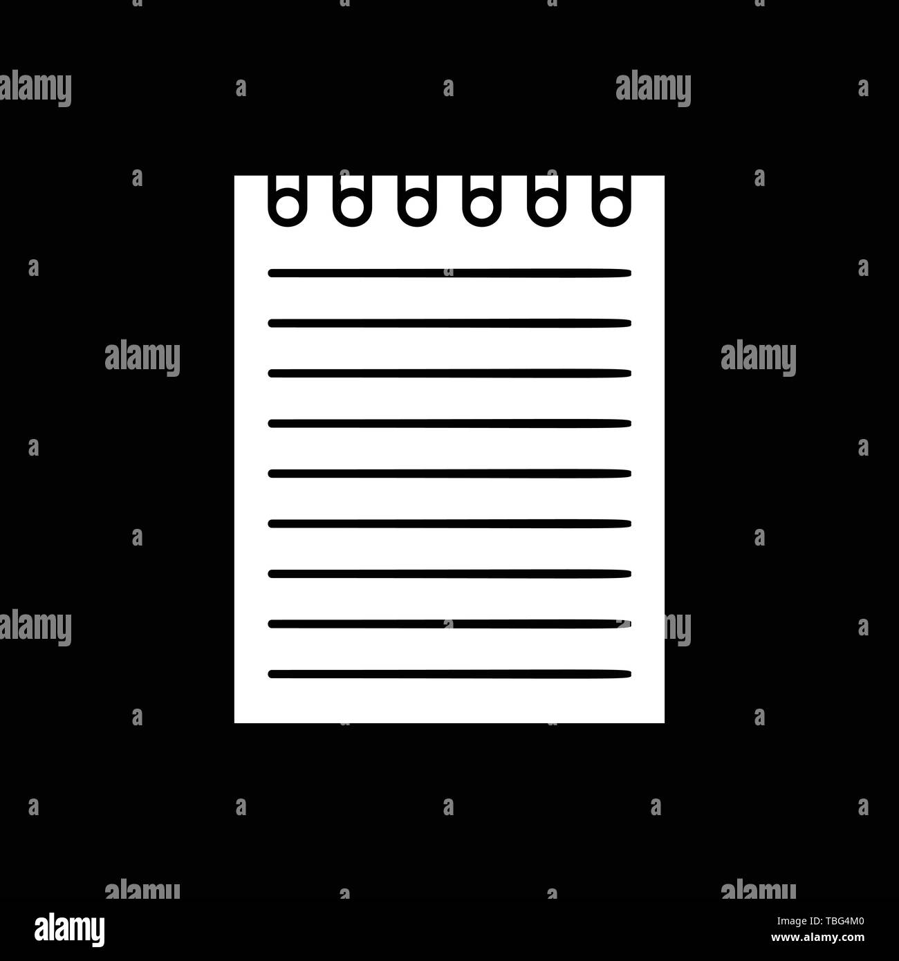 Notepad icon hi-res stock photography and images - Alamy