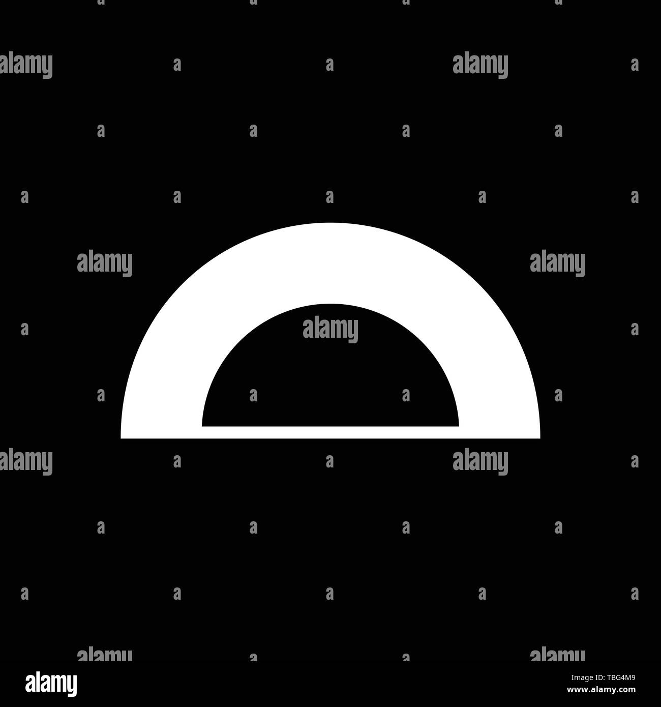 Protractor icon Black and White Stock Photos & Images - Alamy