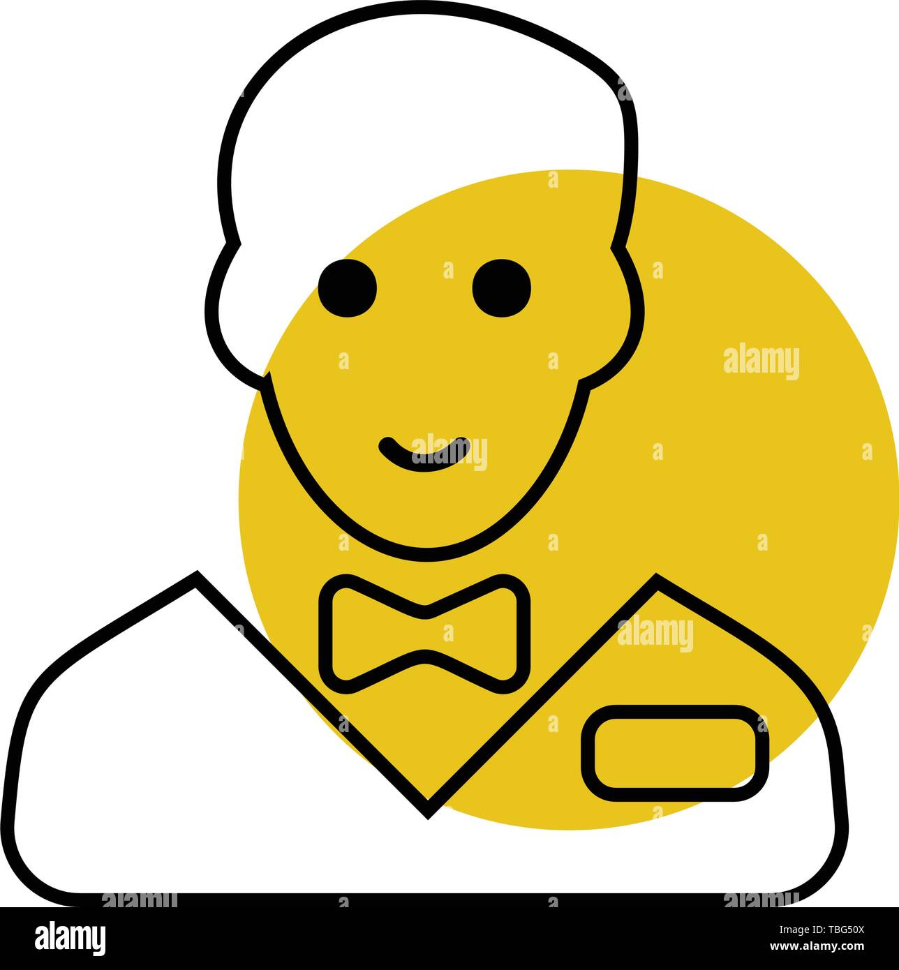 Waiter sign icon vector Stock Vector Image & Art - Alamy