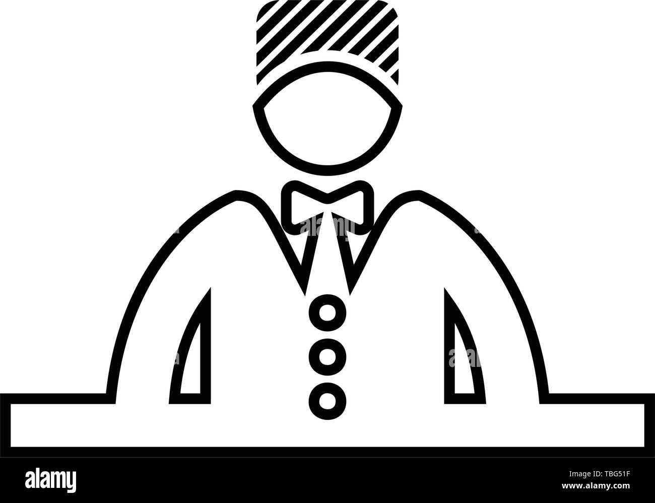 Hotel uniform Stock Vector Images - Alamy
