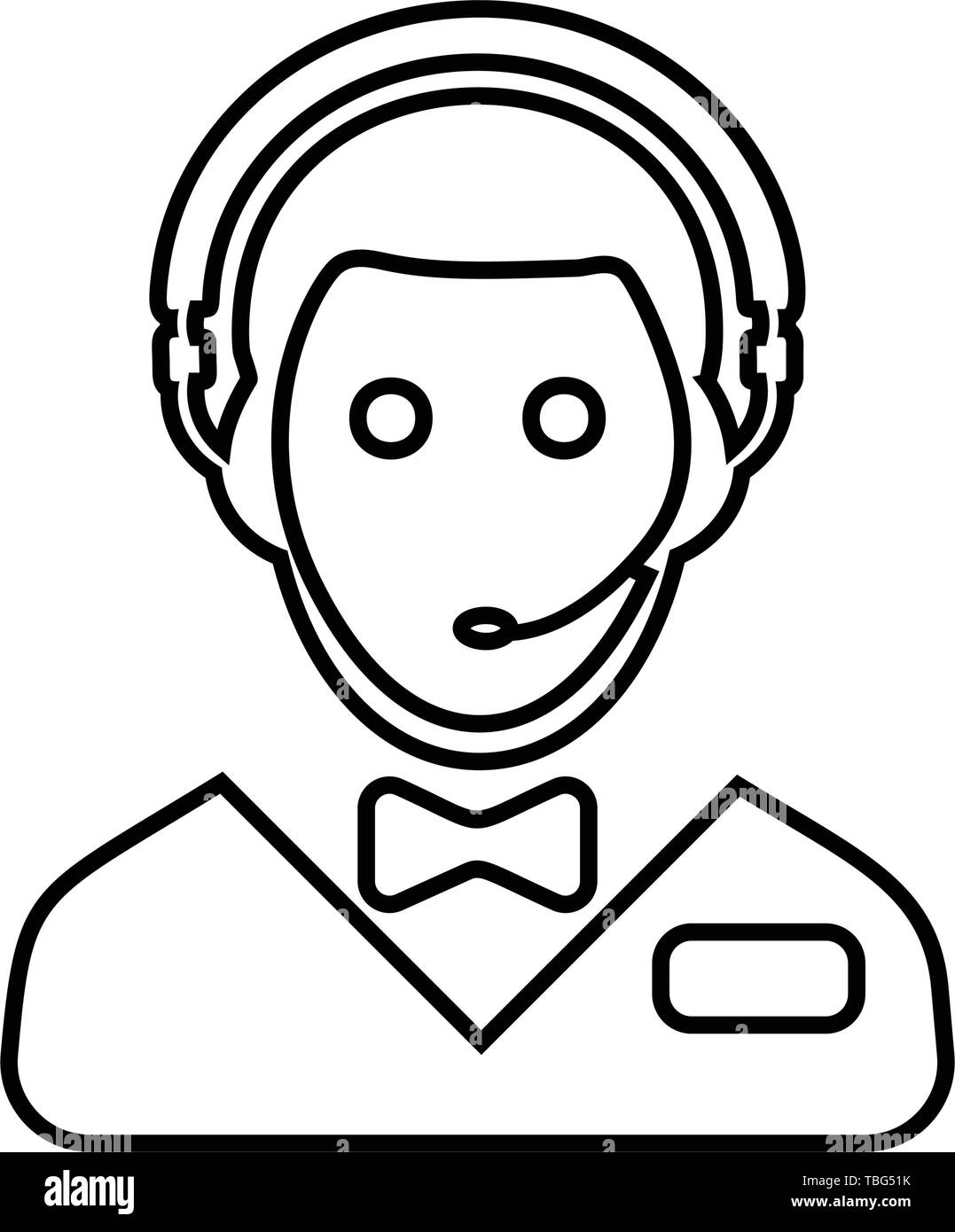 Support staff vector vectors hi-res stock photography and images - Alamy