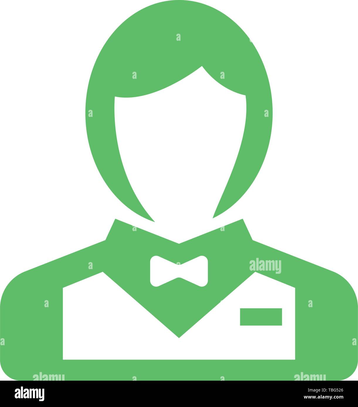 Waiter girl Stock Vector Images - Alamy