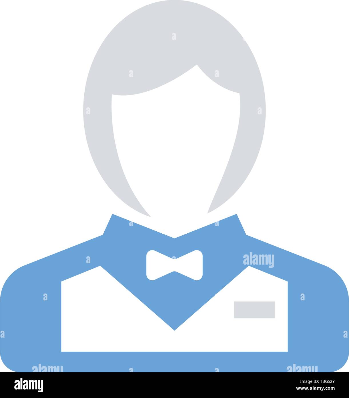 Waiter icon - girl symbol - vector Stock Vector Image & Art - Alamy