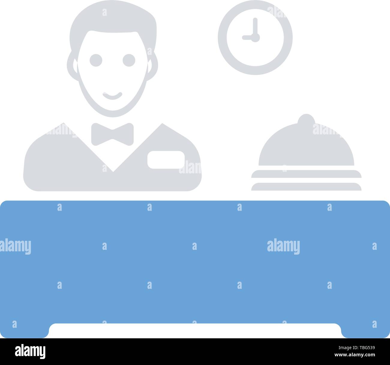 Hotel reception vector icon Stock Vector Image & Art - Alamy