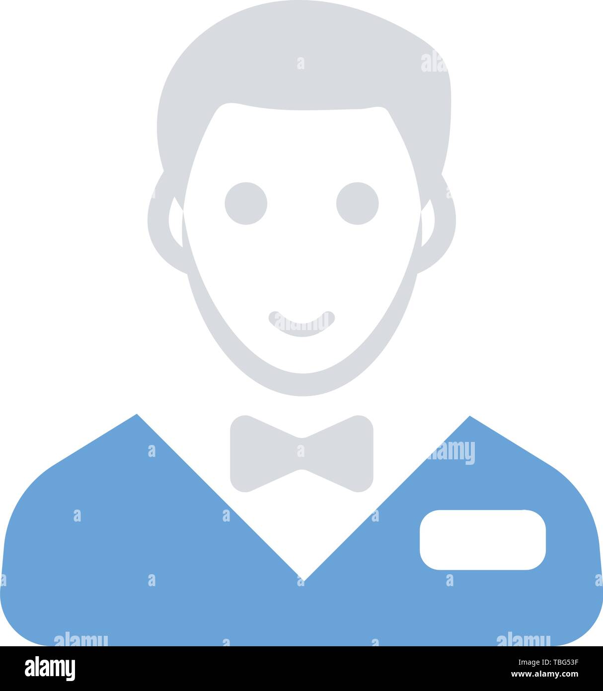 Waiter sign icon vector Stock Vector Image & Art - Alamy