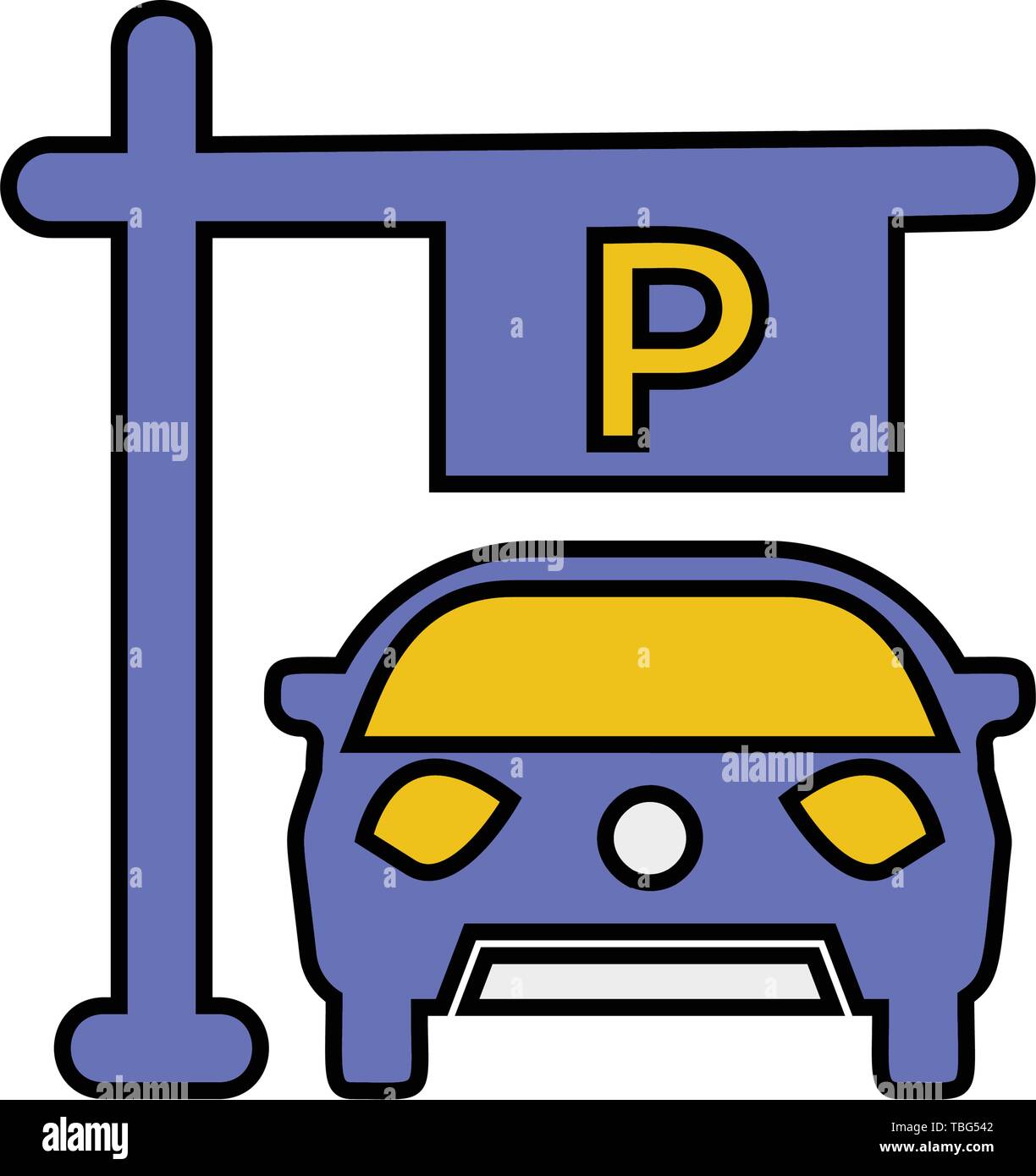 Car parking vector sign icon Stock Vector Image & Art - Alamy
