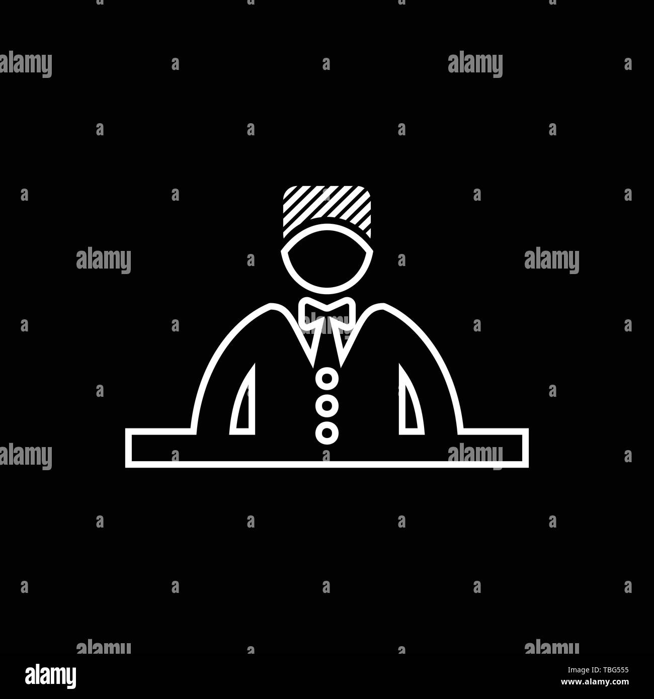 Hotel services boy icon vector Stock Vector Image & Art - Alamy