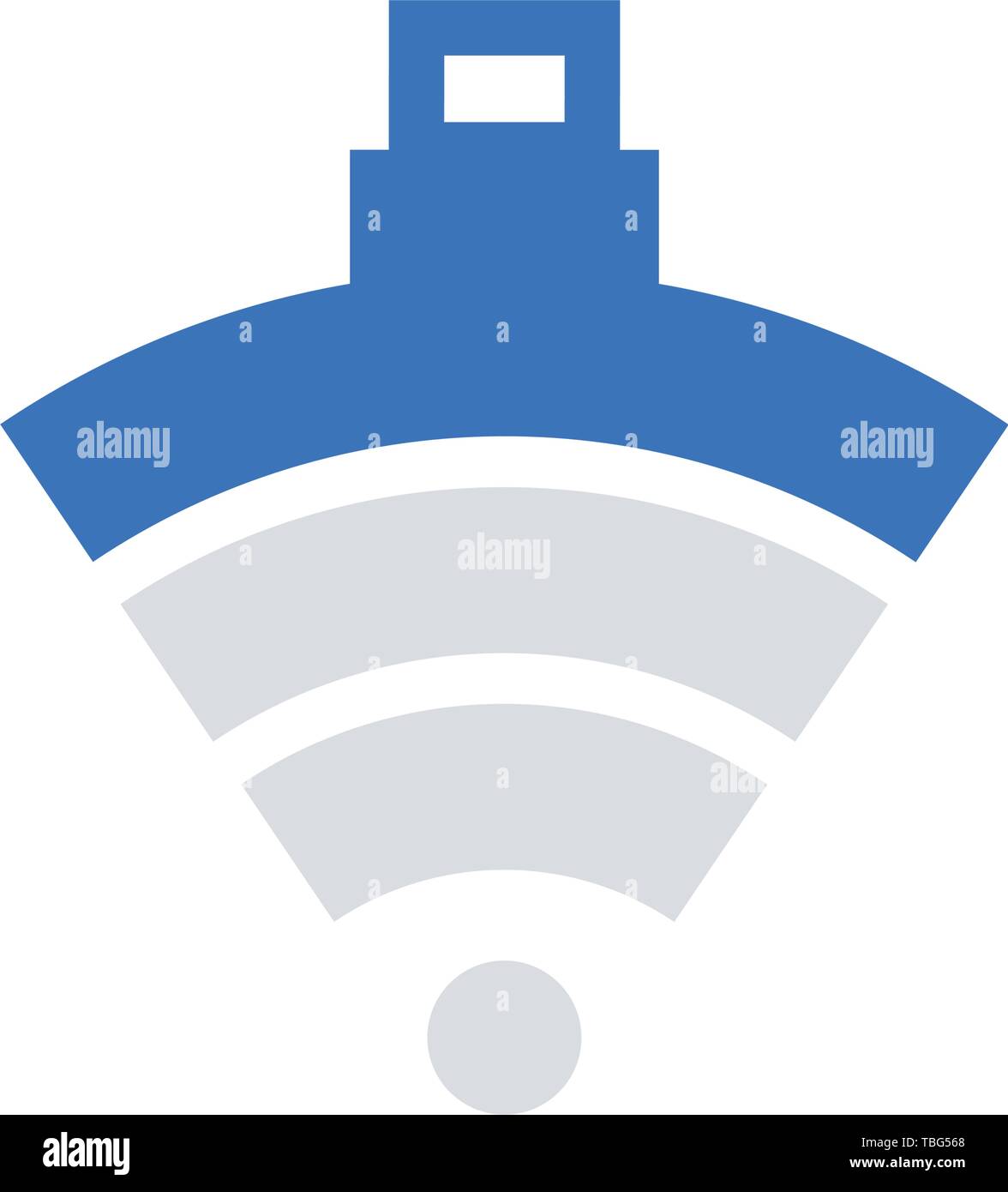 Wireless security icon - Protection wireless sign - Wifi lock Stock ...