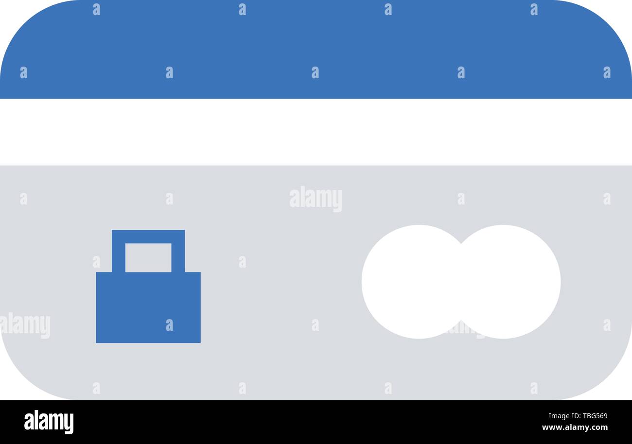 Credit card security icon - Debit card secure sign Stock Vector Image ...